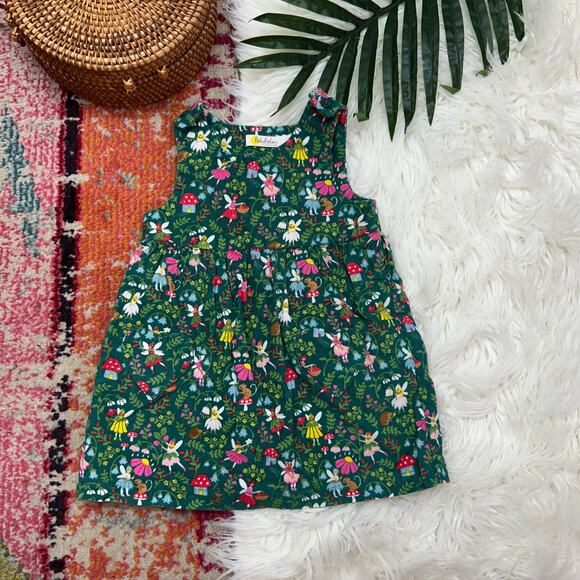 Baby Boden | Dresses | Baby Boden Green Corduroy Fairy Print Mushroom ...